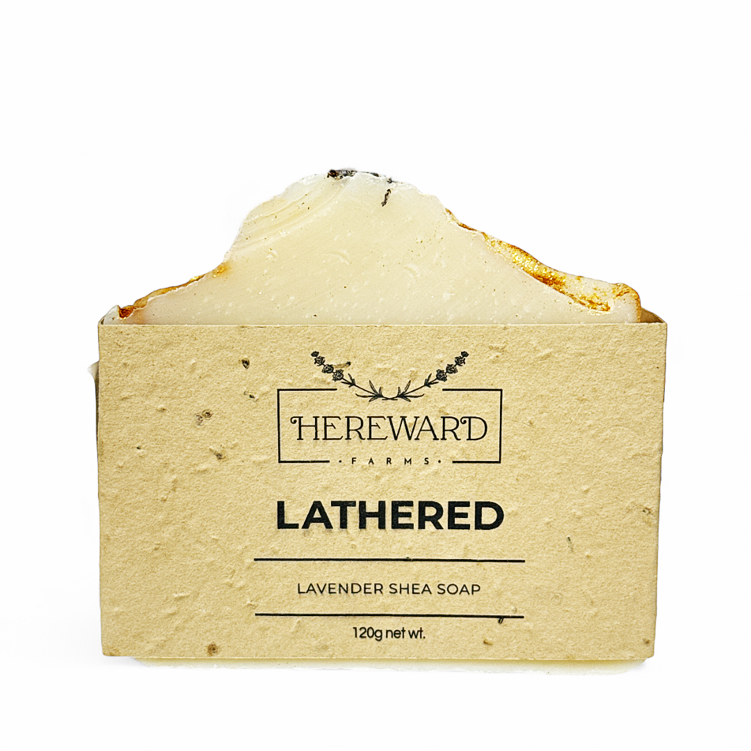 Lathered Lavender Shea Soap — Berry Hill