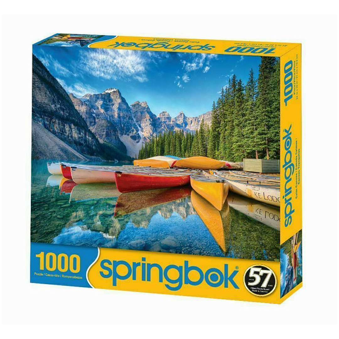 Springbok Puzzle - Calm Canoes - 1000 Piece — Berry Hill