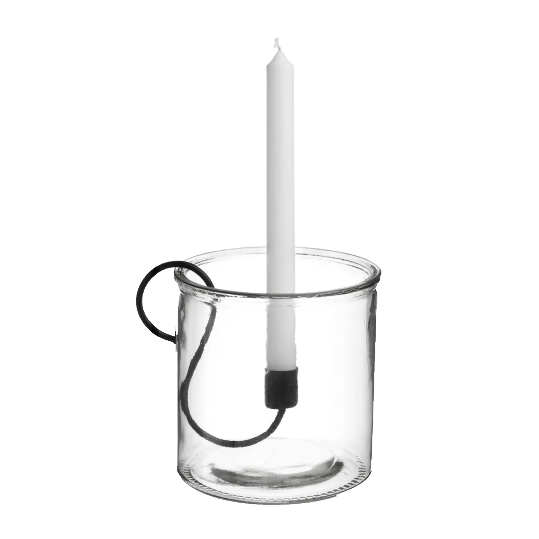 Small Glass /Metal Candle Holder — Berry Hill